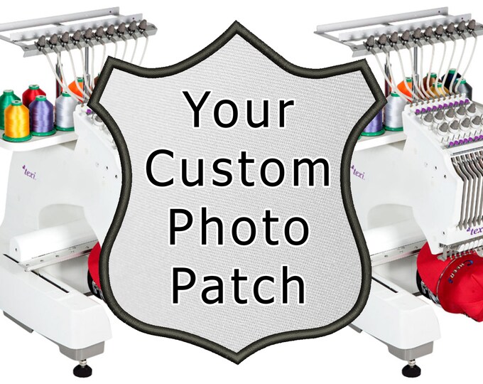 REFLECTIVE Top or Bottom Rocker, Embroidered Patch, Custom Embroidered ...