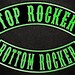 Glow in the Dark Top or Bottom Rocker Embroidered Patch | Etsy
