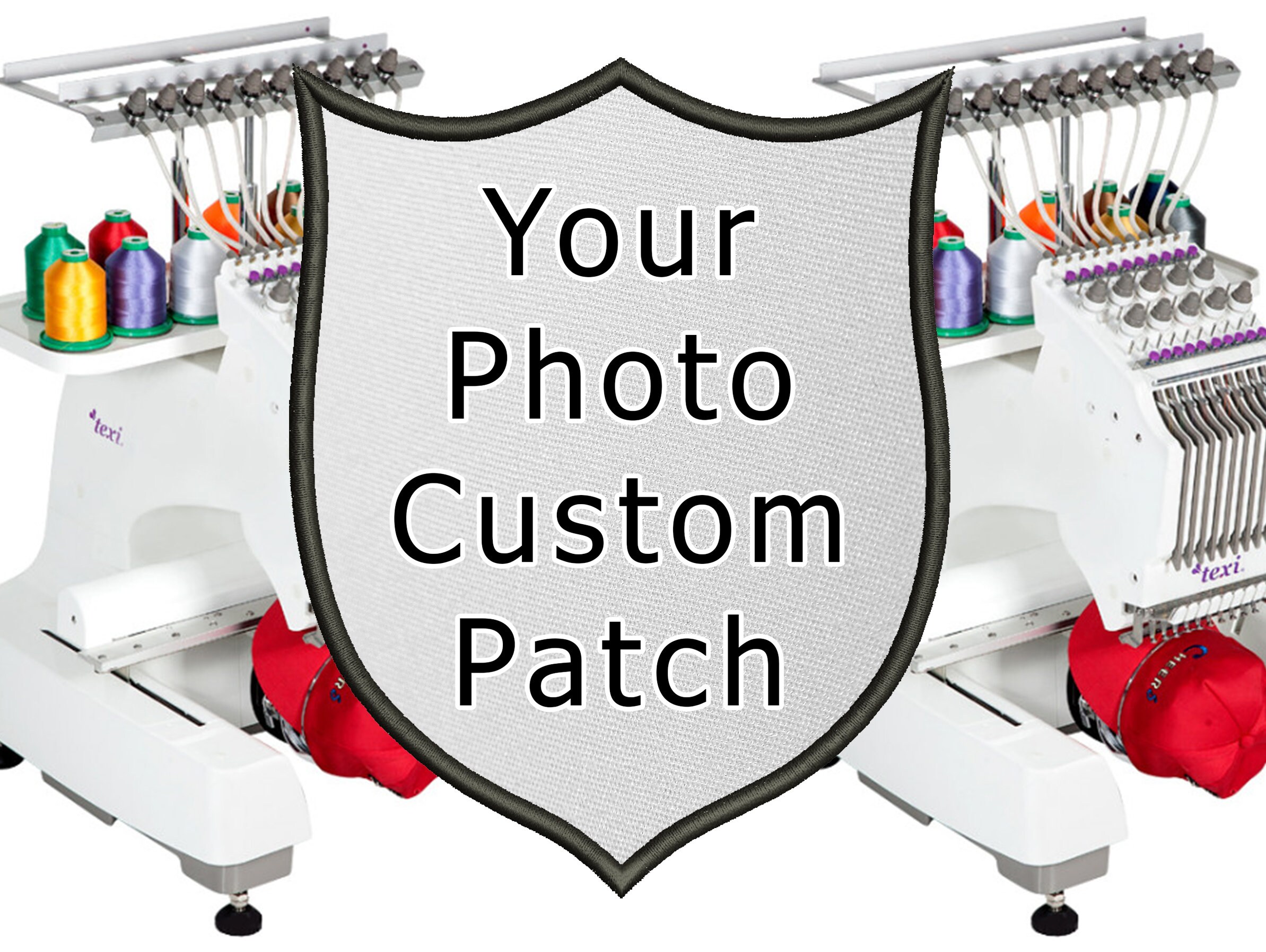 SEW ON Shield Badge 2 14 Patch Custom Patch Photo Patch - Etsy