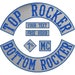 Glow in the Dark, Top or Bottom Rocker, Embroidered Patch, Custom ...