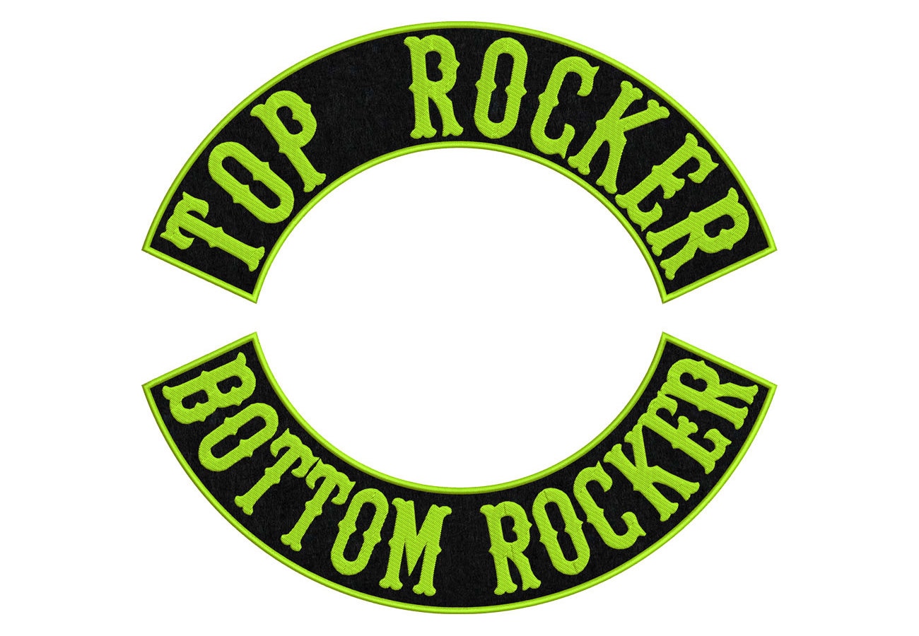 Design Your Own Top And Bottom Straight Rocker Patches