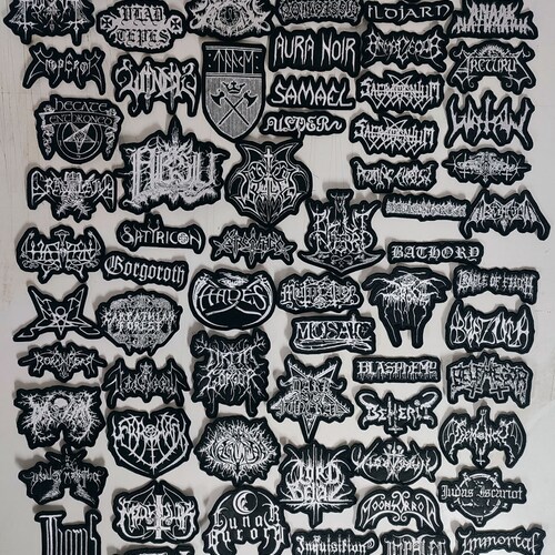 BLACK METAL Full EMBROIDERY Shaped 10pcs/lot Random Mix Sew-on - Etsy