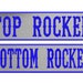 Glow in the Dark Top or Bottom Rocker Embroidered Patch - Etsy