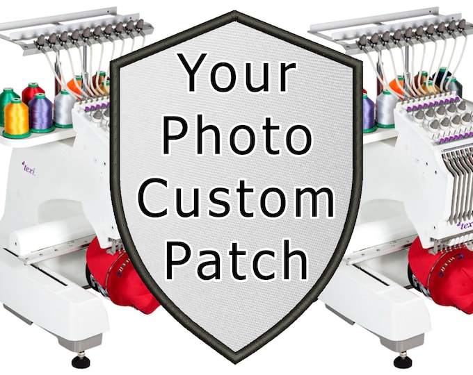 REFLECTIVE Top or Bottom Rocker, Embroidered Patch, Custom Embroidered ...