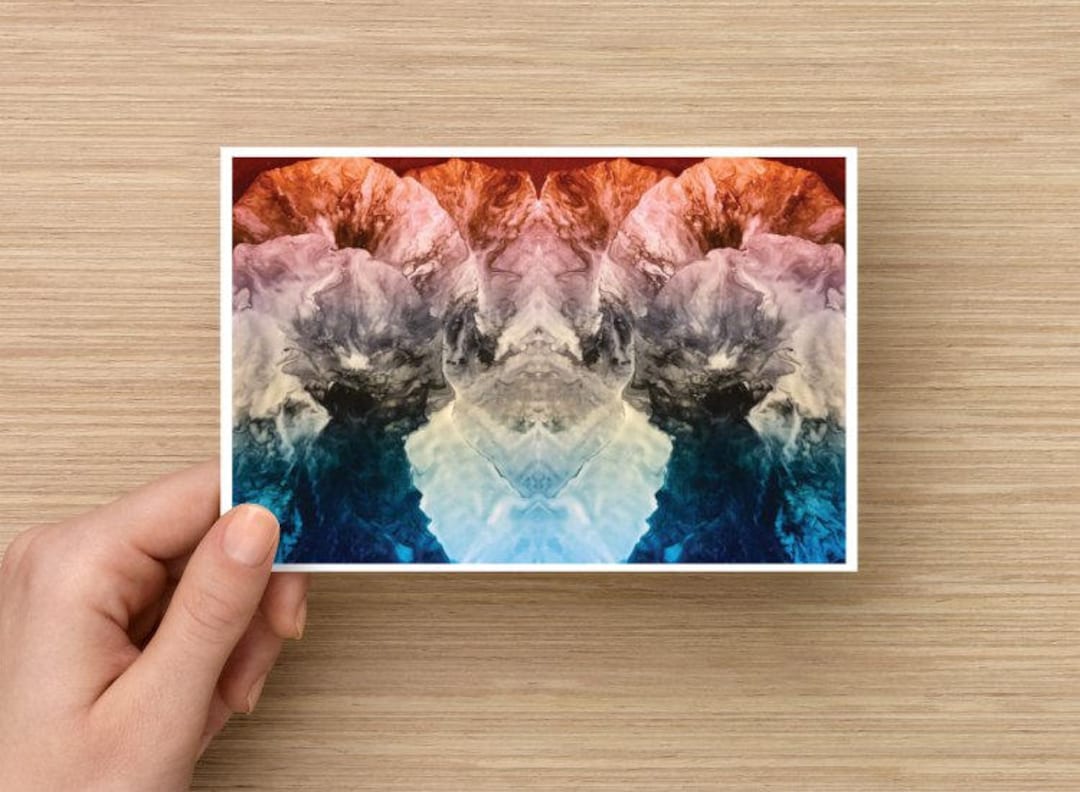 10x15 MIni PRINT POSTKARTE Paradox SciFi Fantasy Fluid Art Postkarte ...
