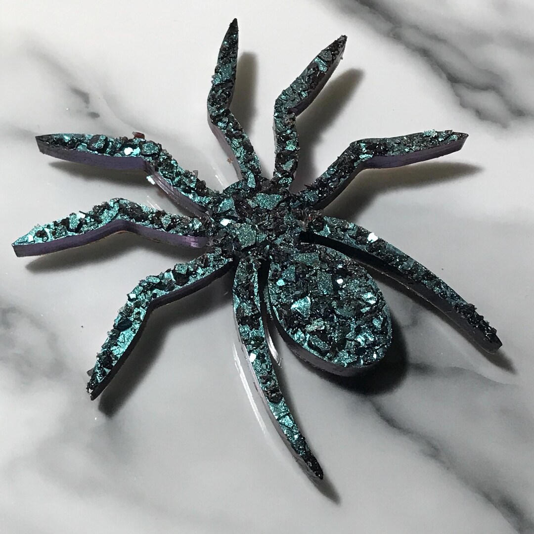 Large SPIDER MAGNET - Druzy Texture - Kitchen and Home Decor Accents ...