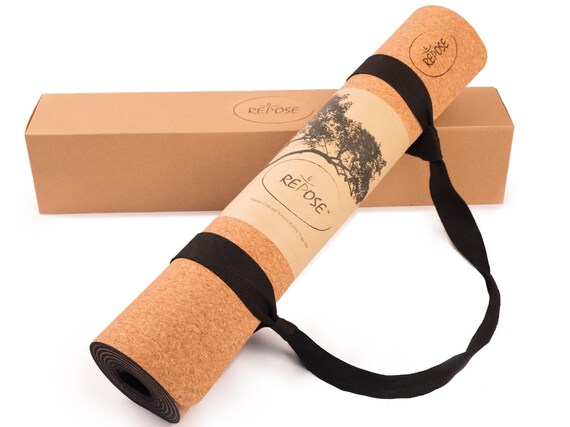 REPOSE Eco-friendly Yoga Mat Organic Cork & Natural Rubber - Etsy UK