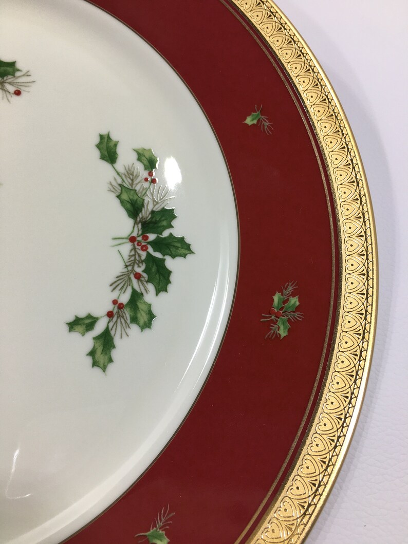 Rare Mikasa PALATIAL HOLLY GOLD Cake Plate Server 12 - Etsy