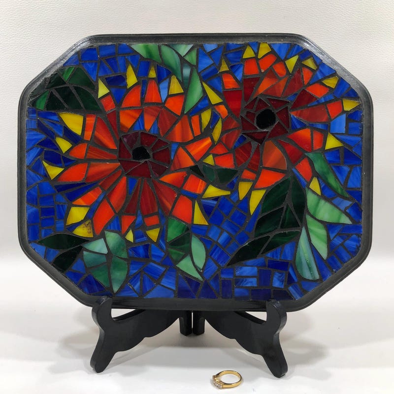 Mosaic Trivet for Plant Stand - Etsy