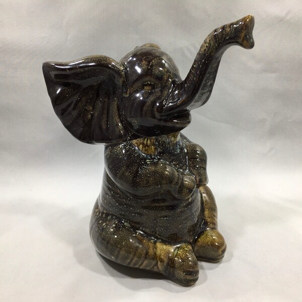 Ceramic Elephant Statue - Etsy