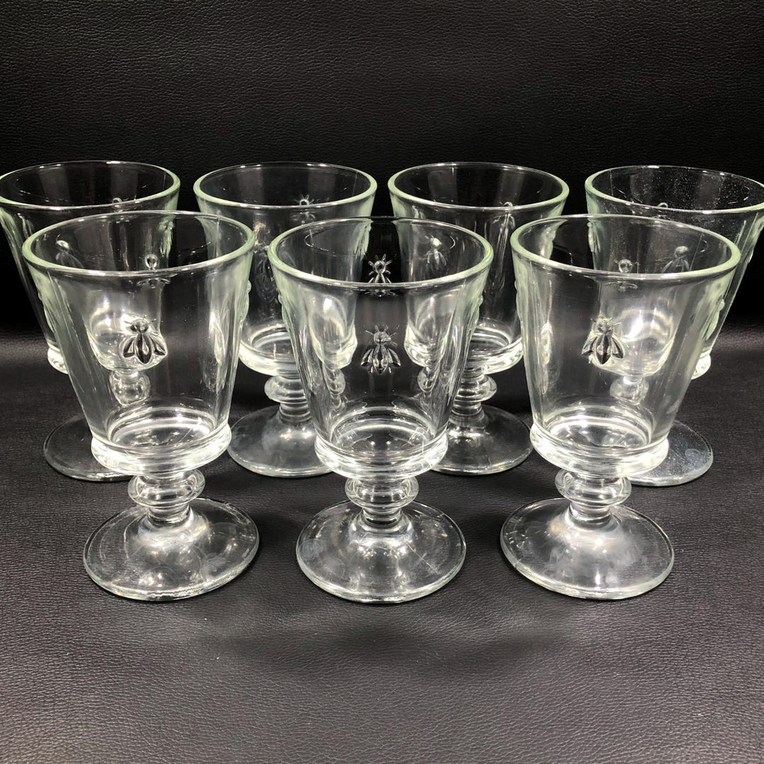 LA ROCHERE Paris Musees Wine Goblets 9oz (set of 7) ~ Sturdy Clear ...