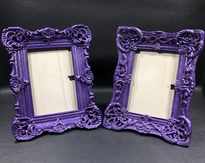 Ornate Royal PURPLE BAROQUE FRAMES 4" X 6" (sold Individually/set of 2 ...