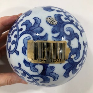 Happiness CHINOISERIE PORCELAIN ORB 4" ~ Hand Painted Chinese Carpet ...