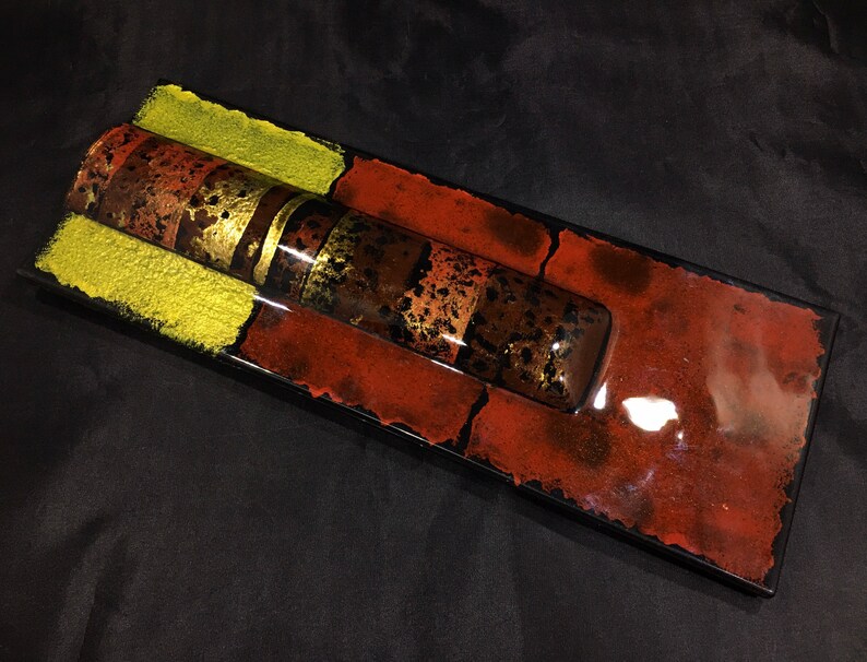 FUSED GLASS VASE by Benjamin Chang of Jasmine Art Glass - Etsy