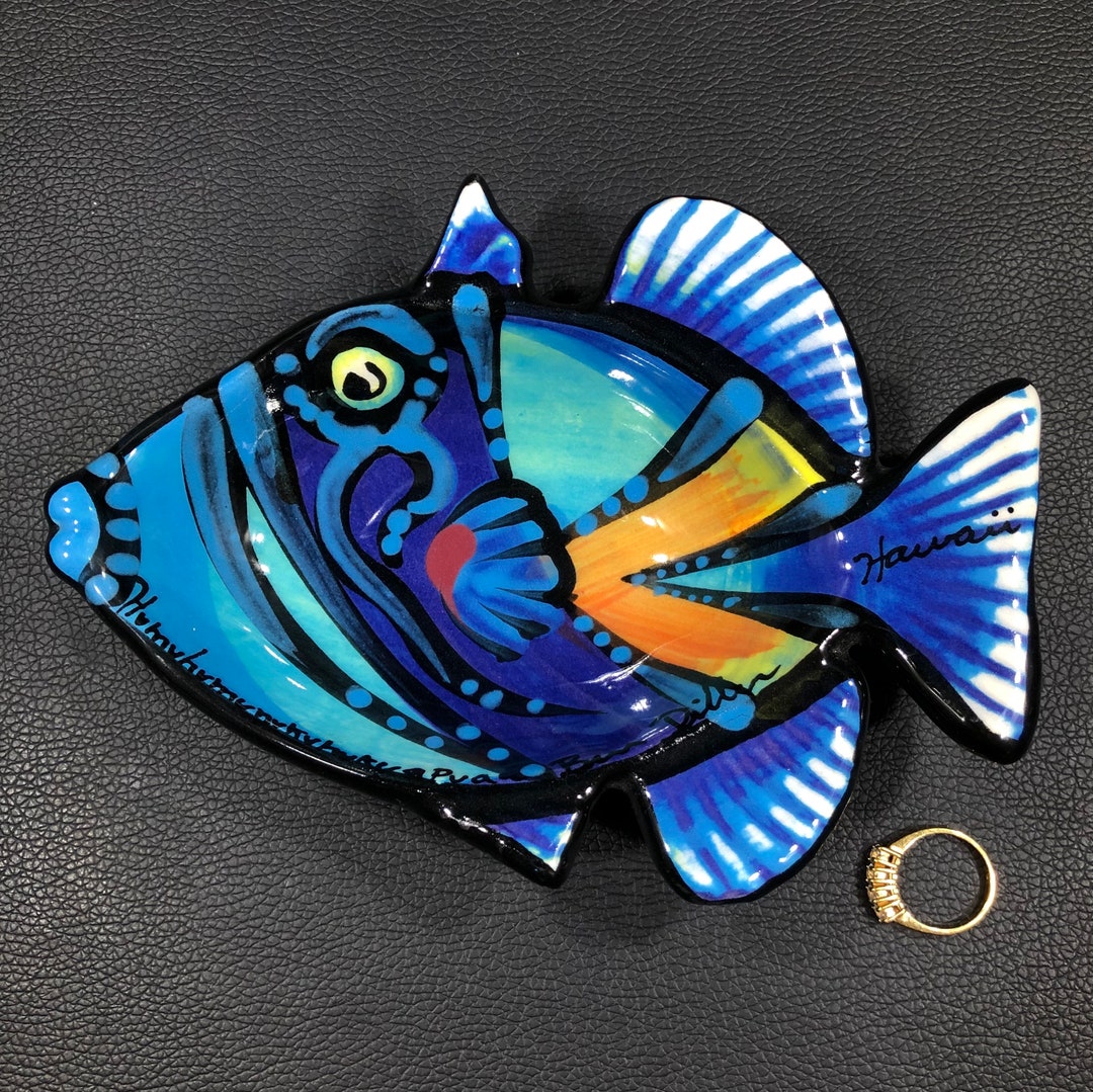 BEN DILLER Reef Trigger Fish Bowl humuhumunukunukuapua'a Multi Color ...