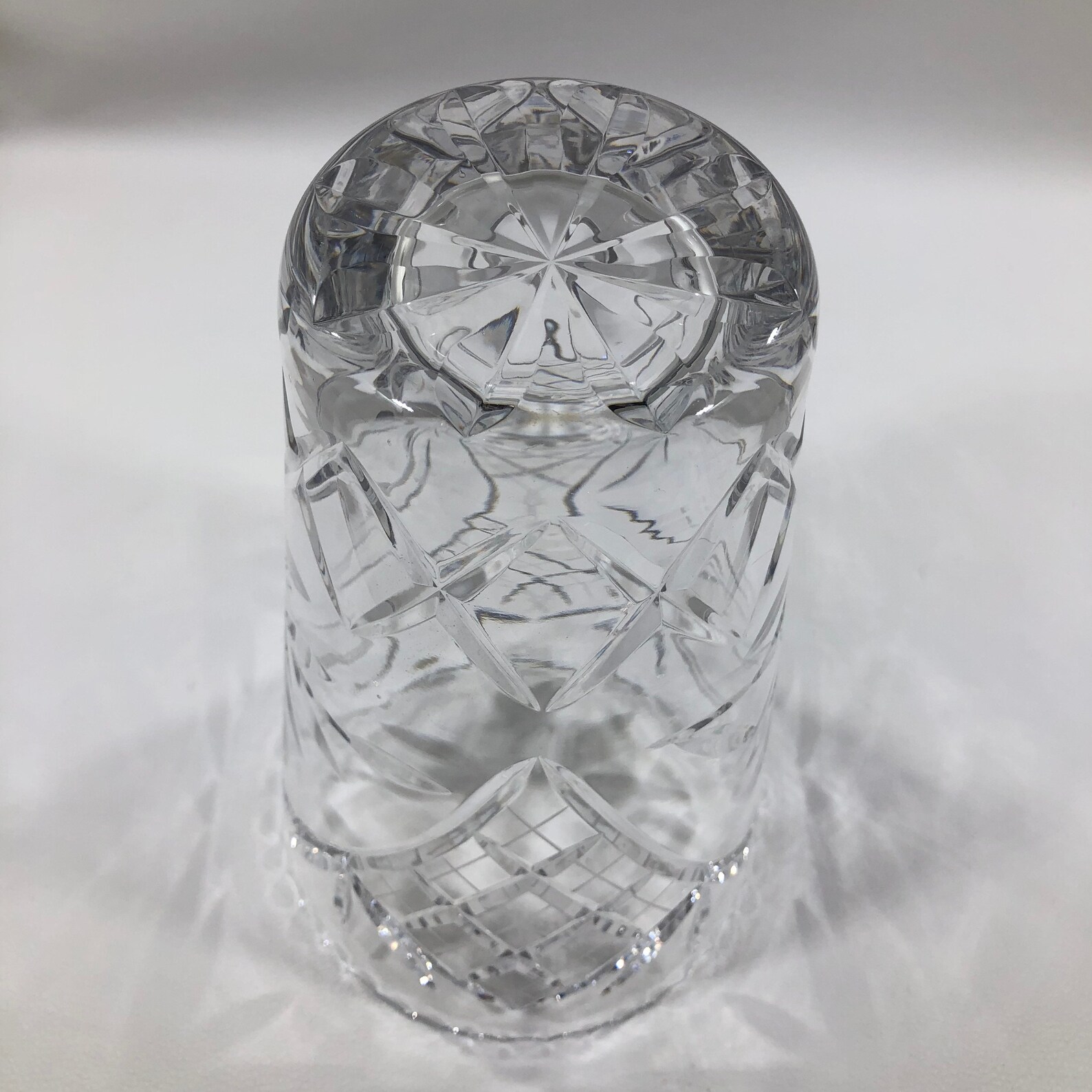 Vintage CUT CRYSTAL VASE Made in Western Germany 10" ~ Heavy Flower ...
