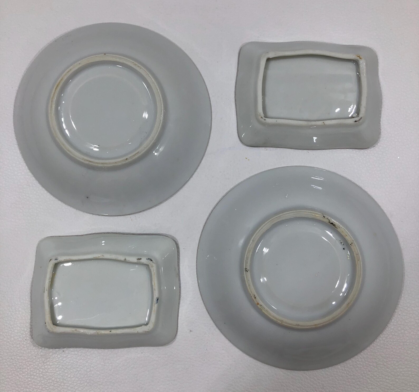 CERAMIC MORIAGE DRAGONWARE (2 Saucers/plates, 2 Nappy Dishes) ~ Gray ...