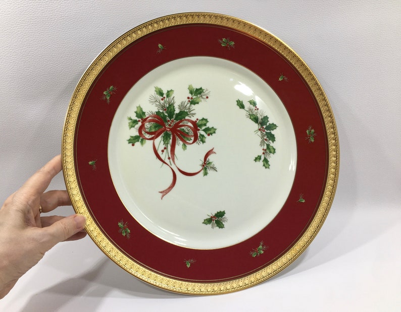 Rare Mikasa PALATIAL HOLLY GOLD Cake Plate Server 12 - Etsy