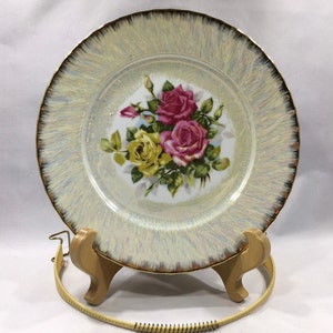 Vintage JAPANESE LUSTERWARE PLATE W/ Detachable Handle 10.5 ...