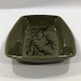 Signed MARK BLUMENFELD TRAY 8"x 6" ~ Green Glazed Ceramic Bowl W/ Hand ...