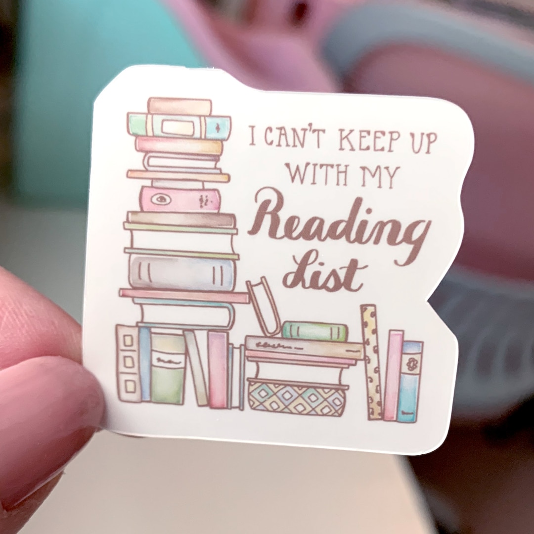 Sticker, Decal, Book Lover Gift, Introverting, Books, Reading, Vinyl ...