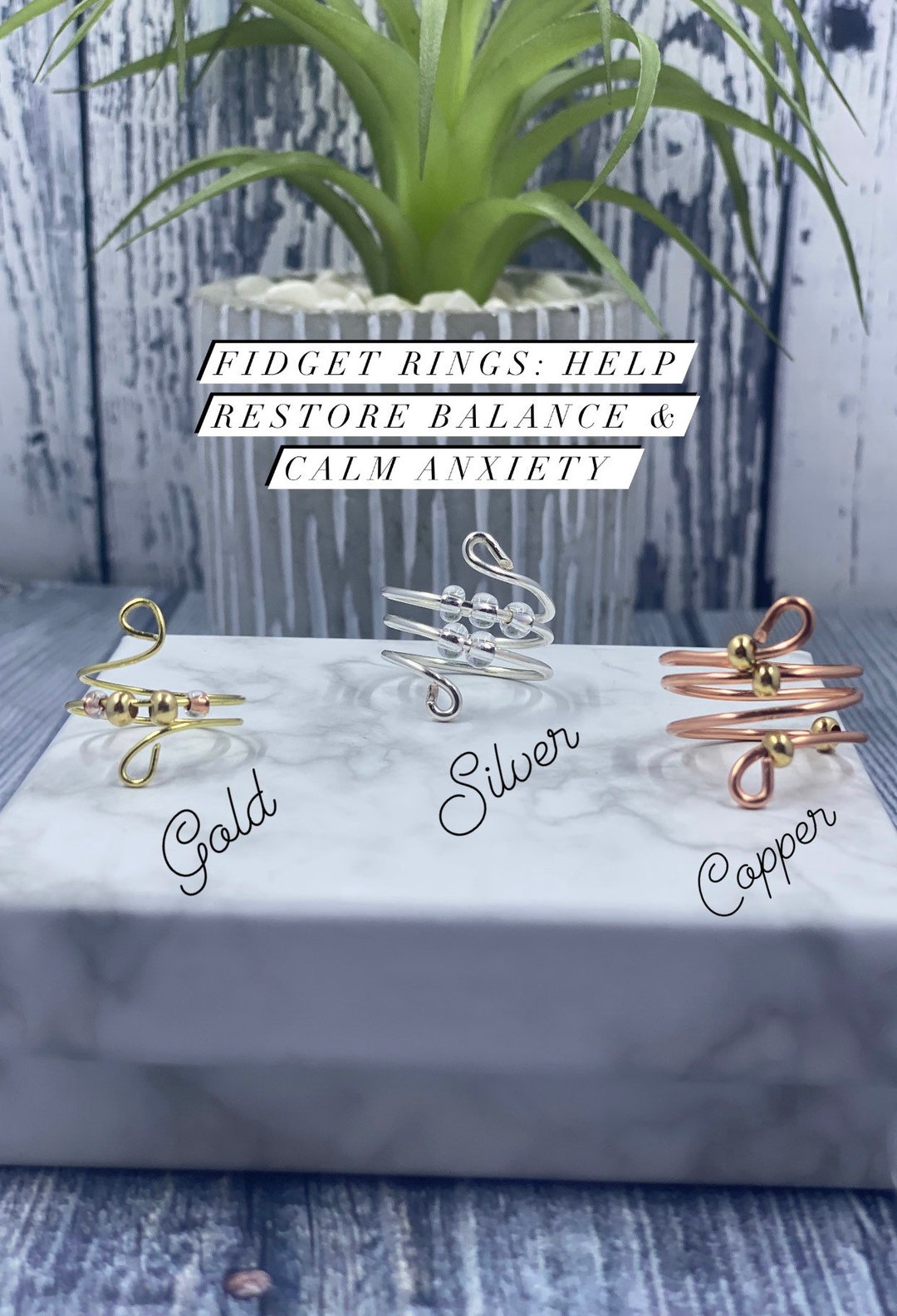 Fidget Rings, Anxiety Rings, Restore Balance, Sensory Rings, Calming ...