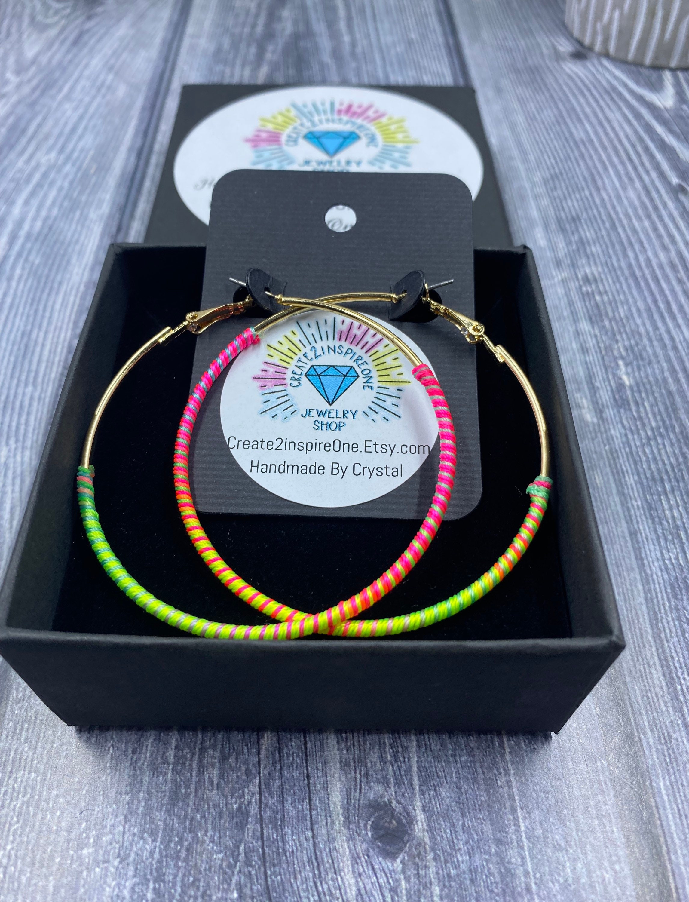 Gold Hoops Rainbow Hoop Earrings Big Hoops - Etsy.de