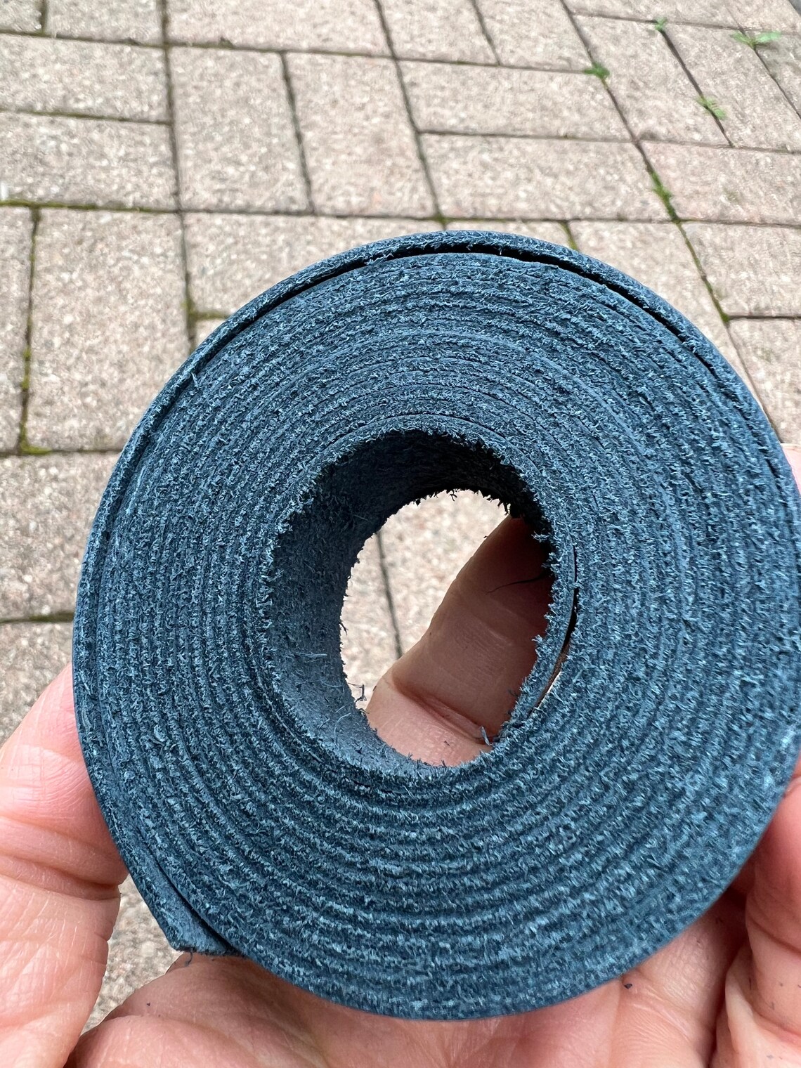 Distressed Ocean Blue Full Grain Leather Strap: 1.5mm Thick - Etsy