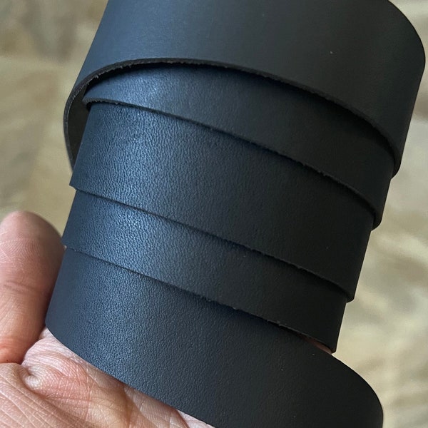 Black Leather Strips - Etsy