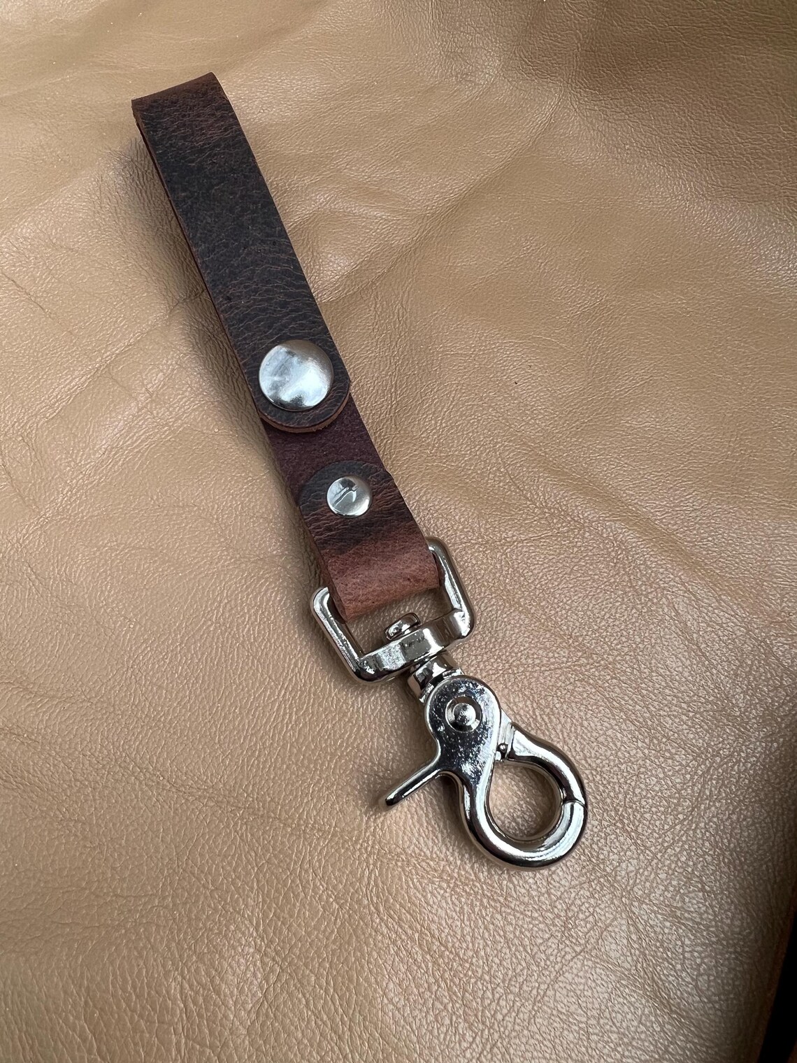 Heavy Duty Buffalo Leather Belt Clip Keychain - Fits 2" Belt - Etsy