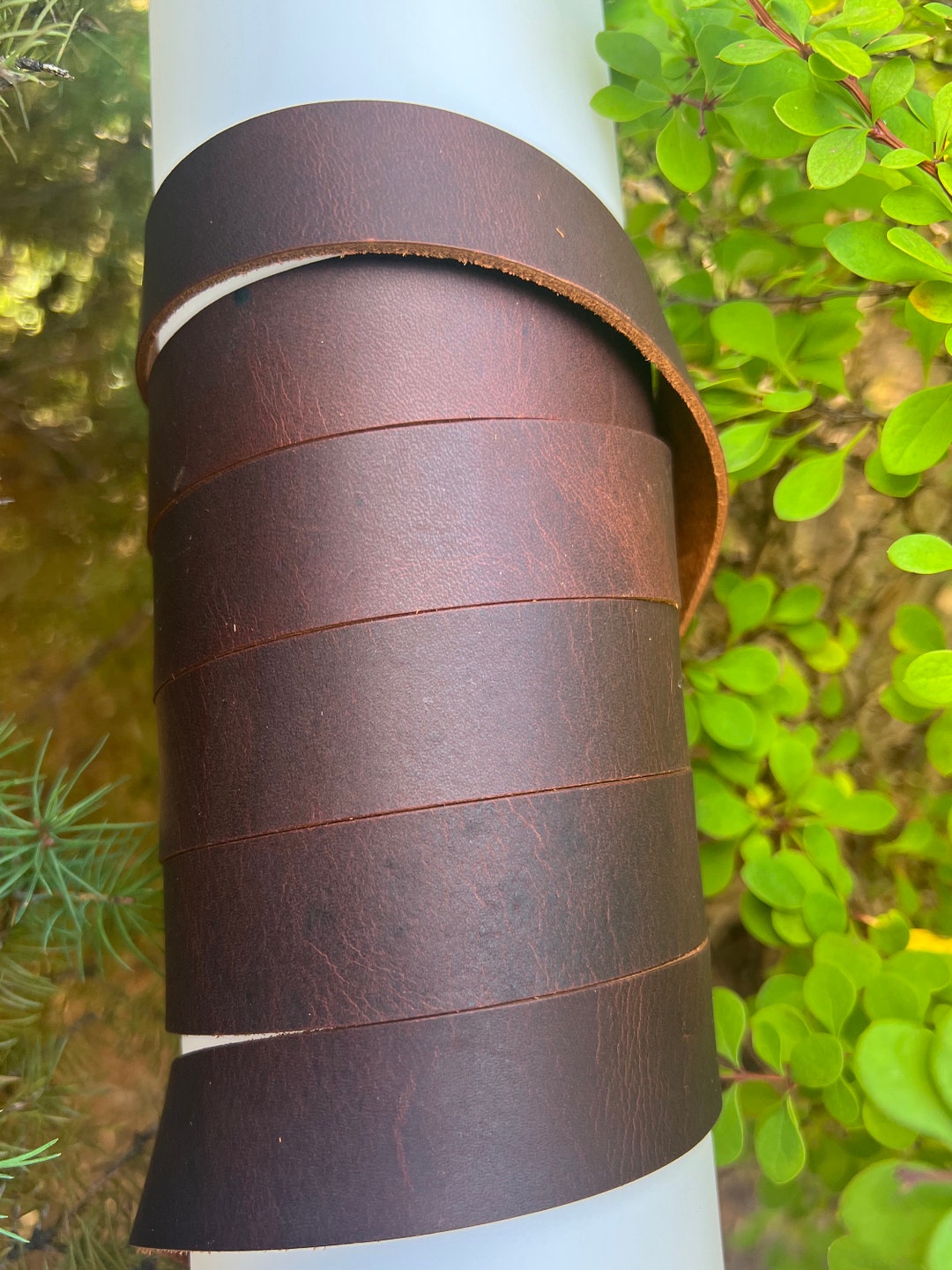 Utility Medium Brown Leather Straps| Full Grain | Pulled up Leather ...