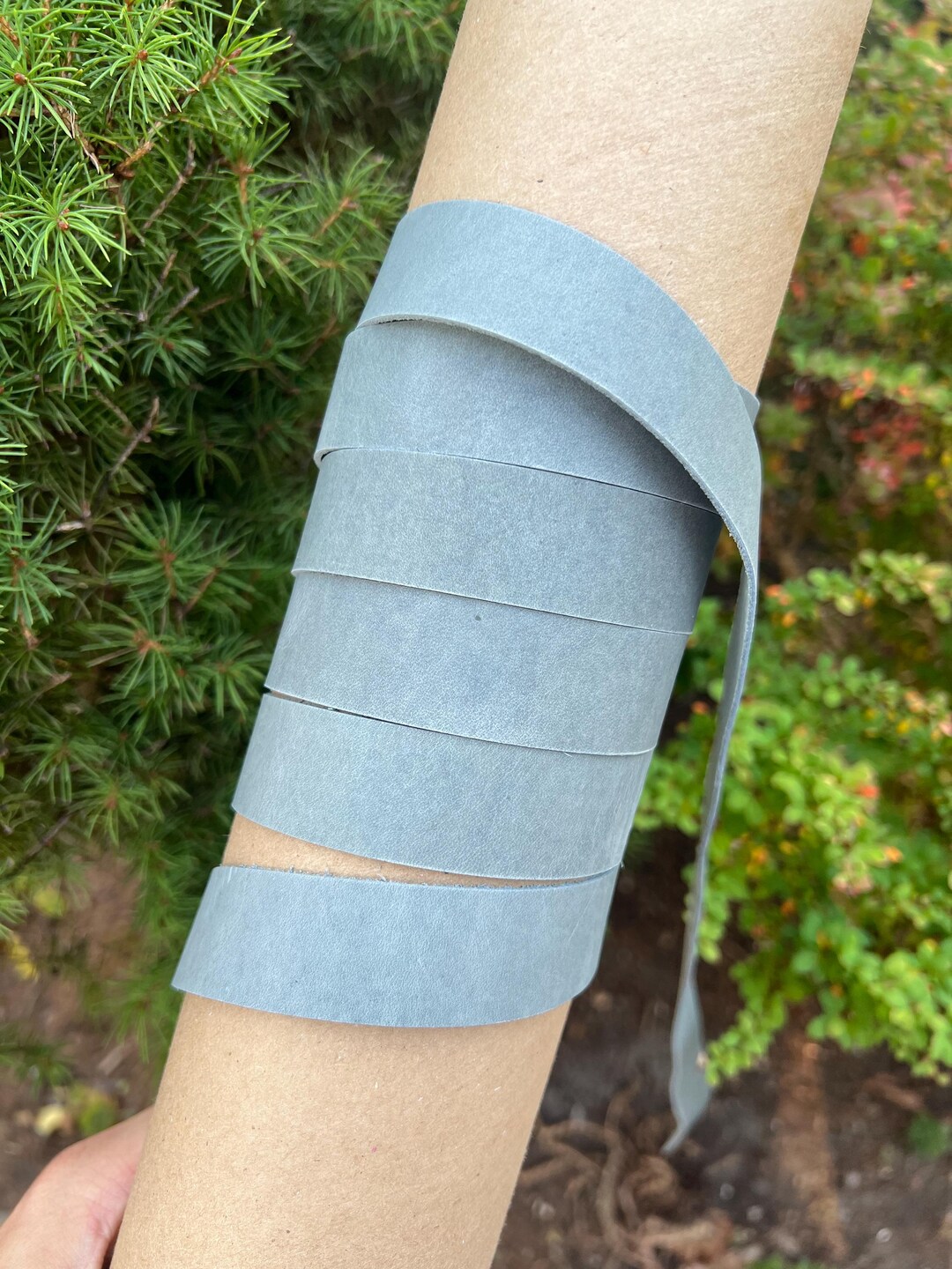 Light Grey Full Grain Leather Straps: 1.3mm Thick Utility Leather - Etsy