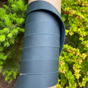 Distressed Ocean Blue Full Grain Leather Strap: 1.5mm Thick - Etsy