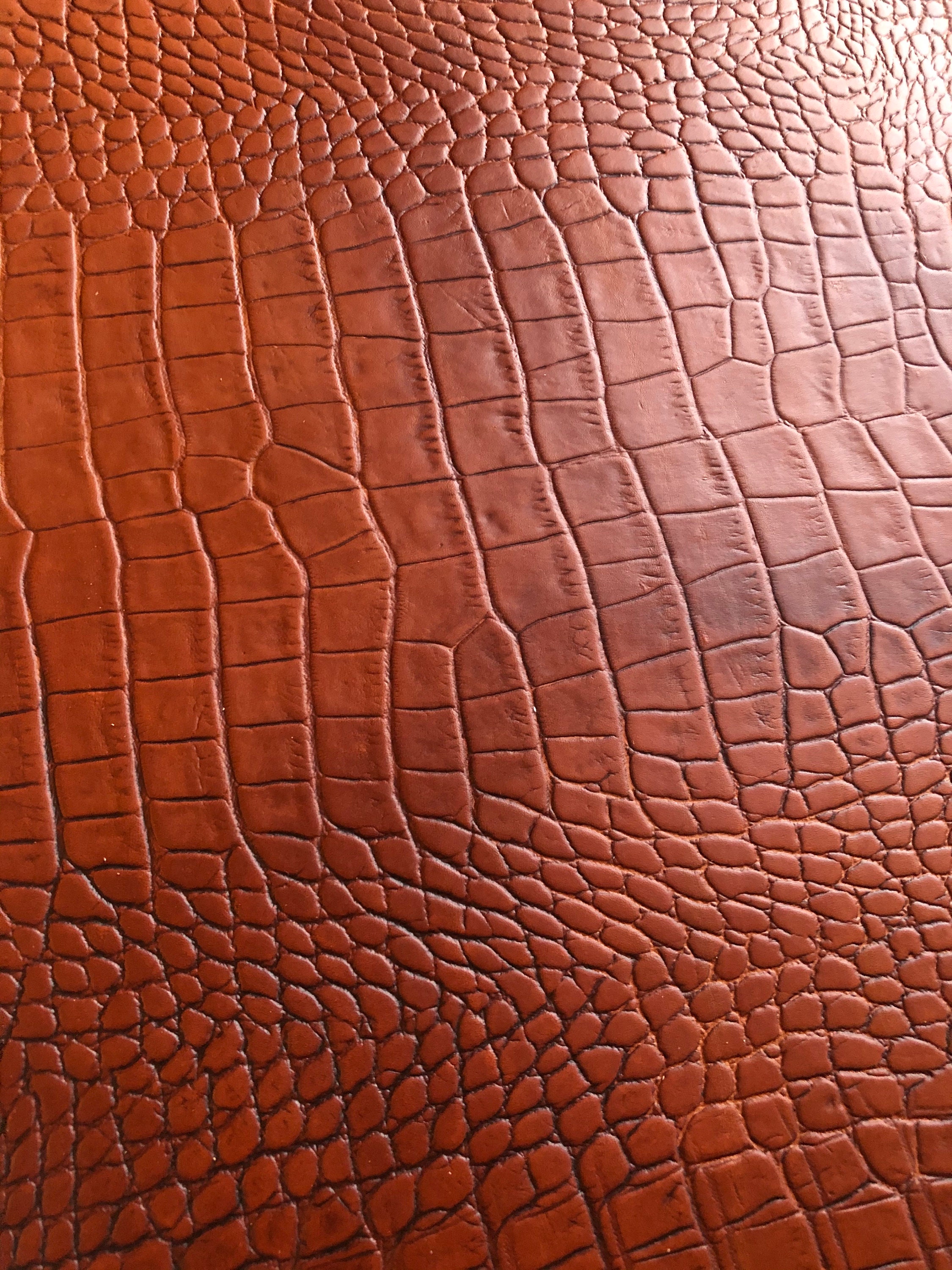 3/4 X 50 Embossed leather strap veg tan full grain | Etsy