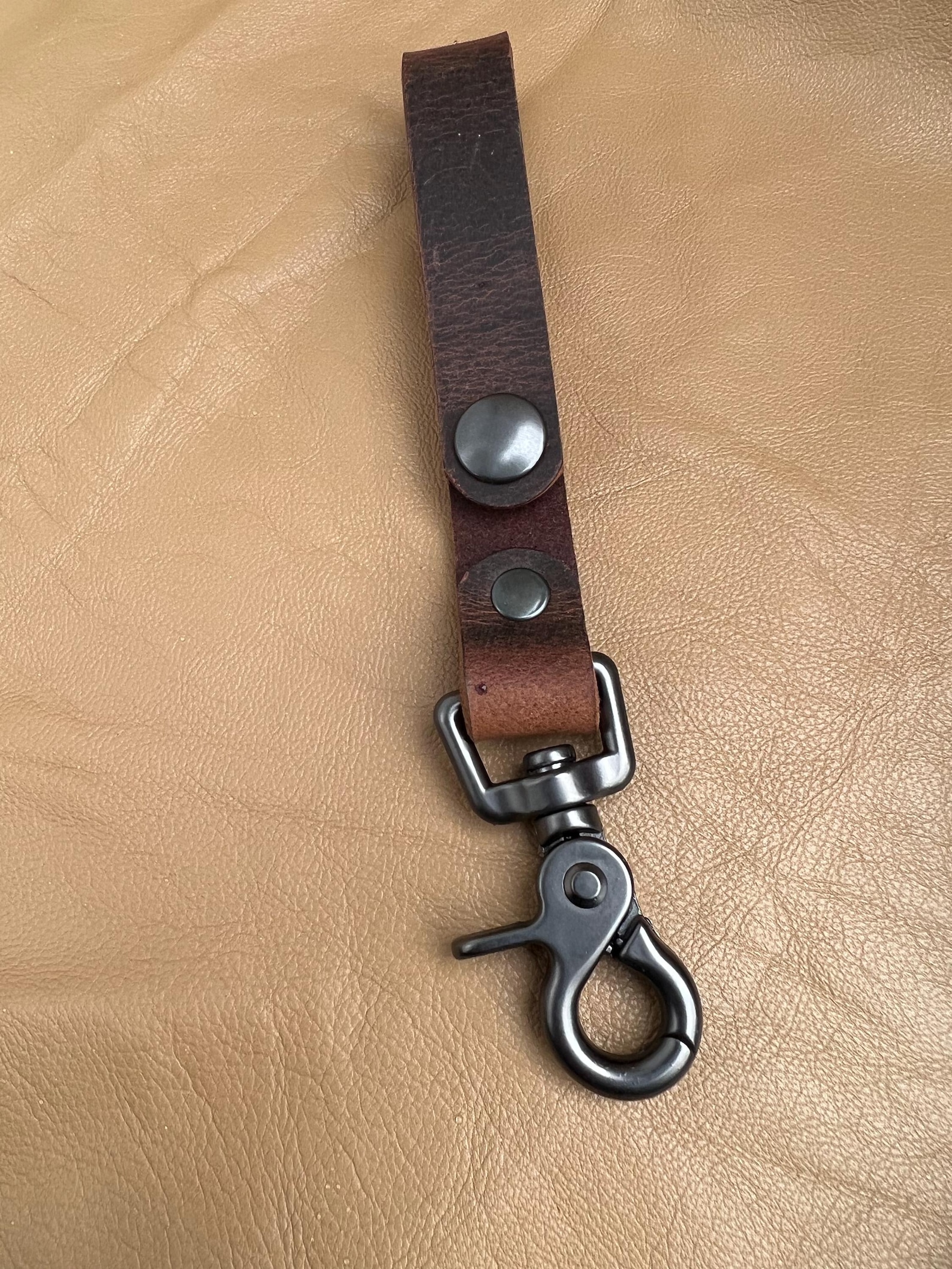 Heavy Duty Buffalo Leather Belt Clip Keychain - Fits 2" Belt - Etsy