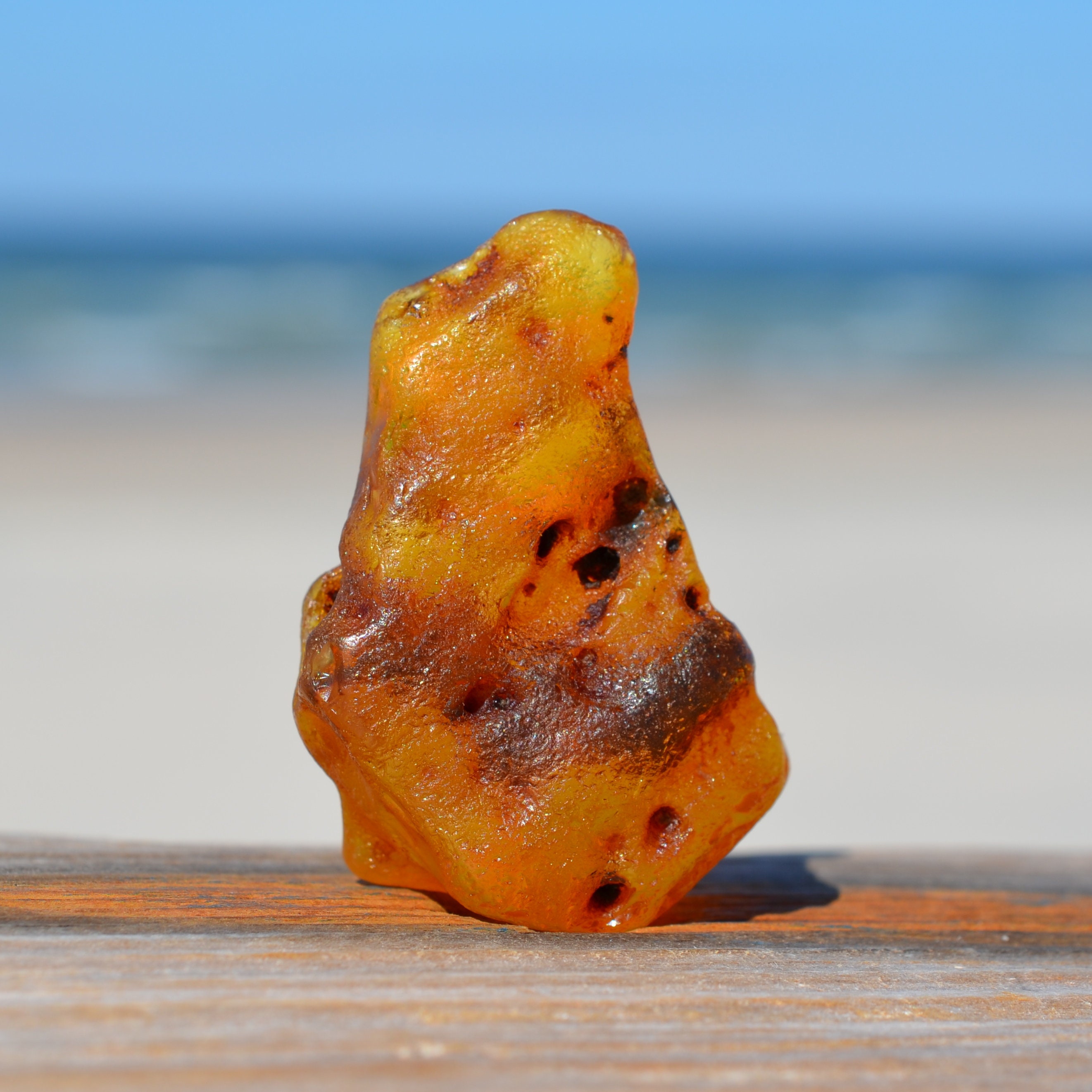 Raw amber stone genuine Baltic amber nugget cognac clear | Etsy