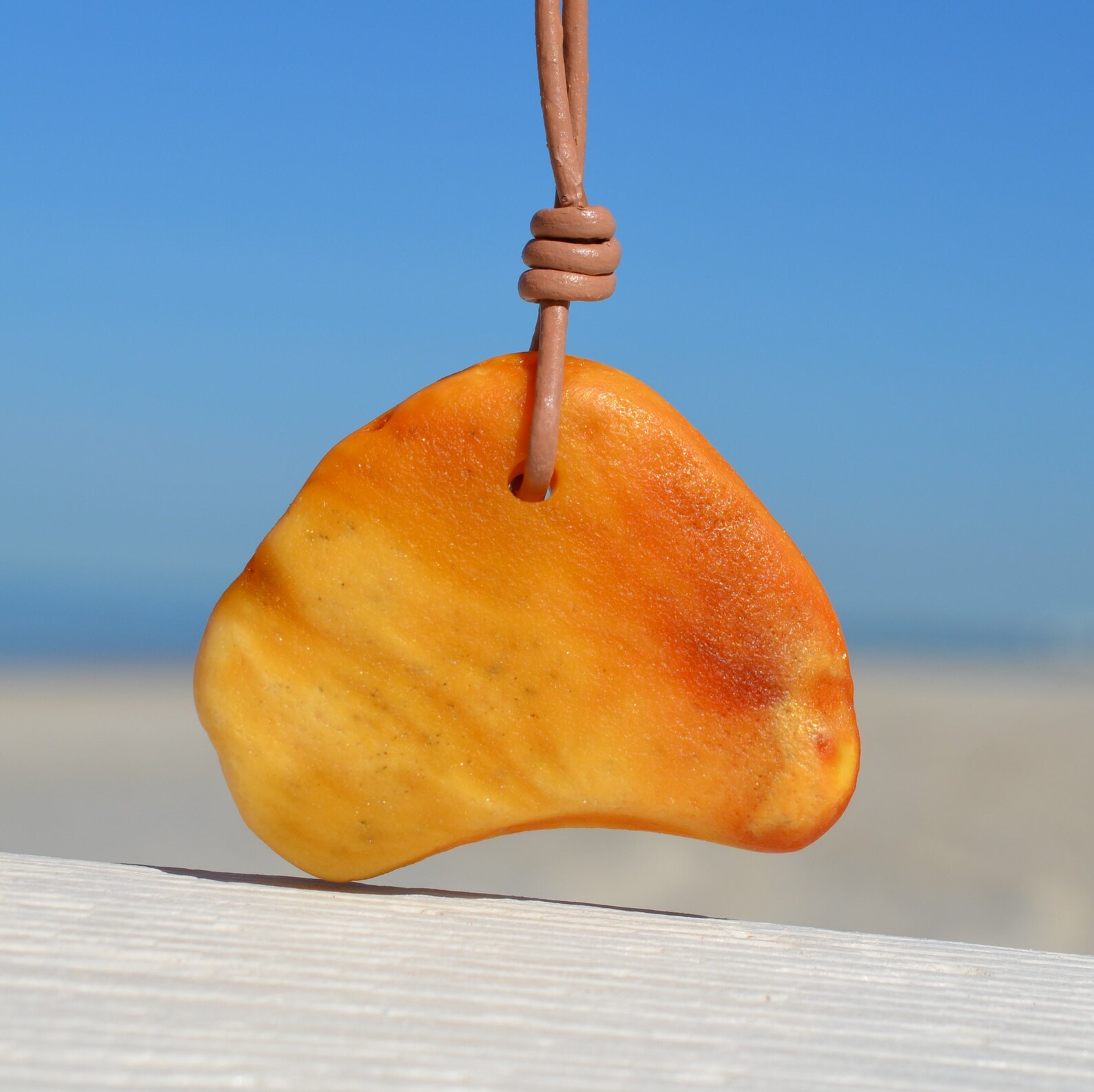 White Raw Amber Pendant Amulet Untreated Baltic Amber Stone - Etsy