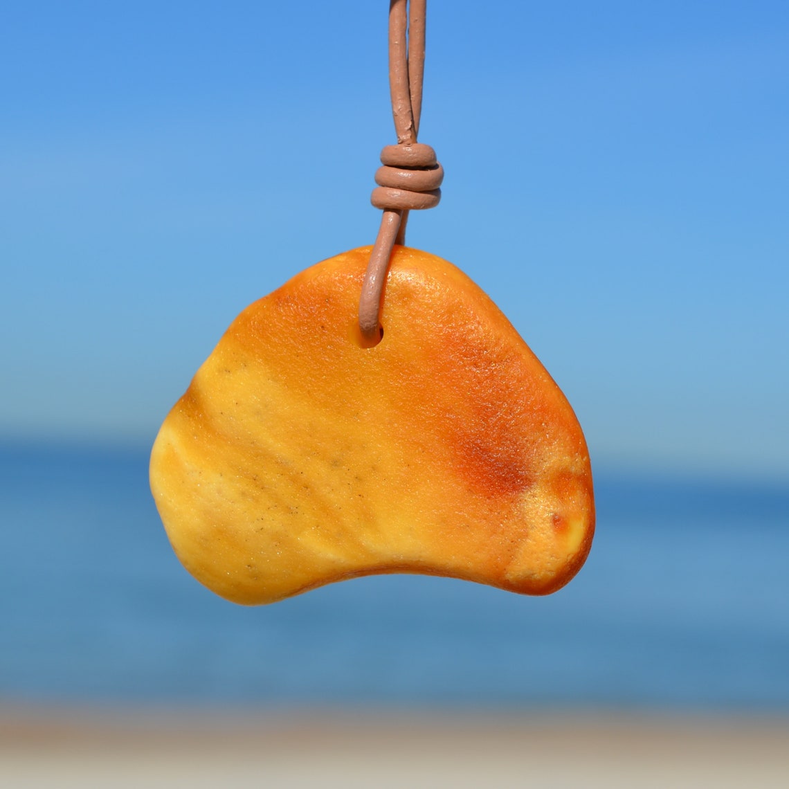 White Raw Amber Pendant Amulet Untreated Baltic Amber Stone - Etsy