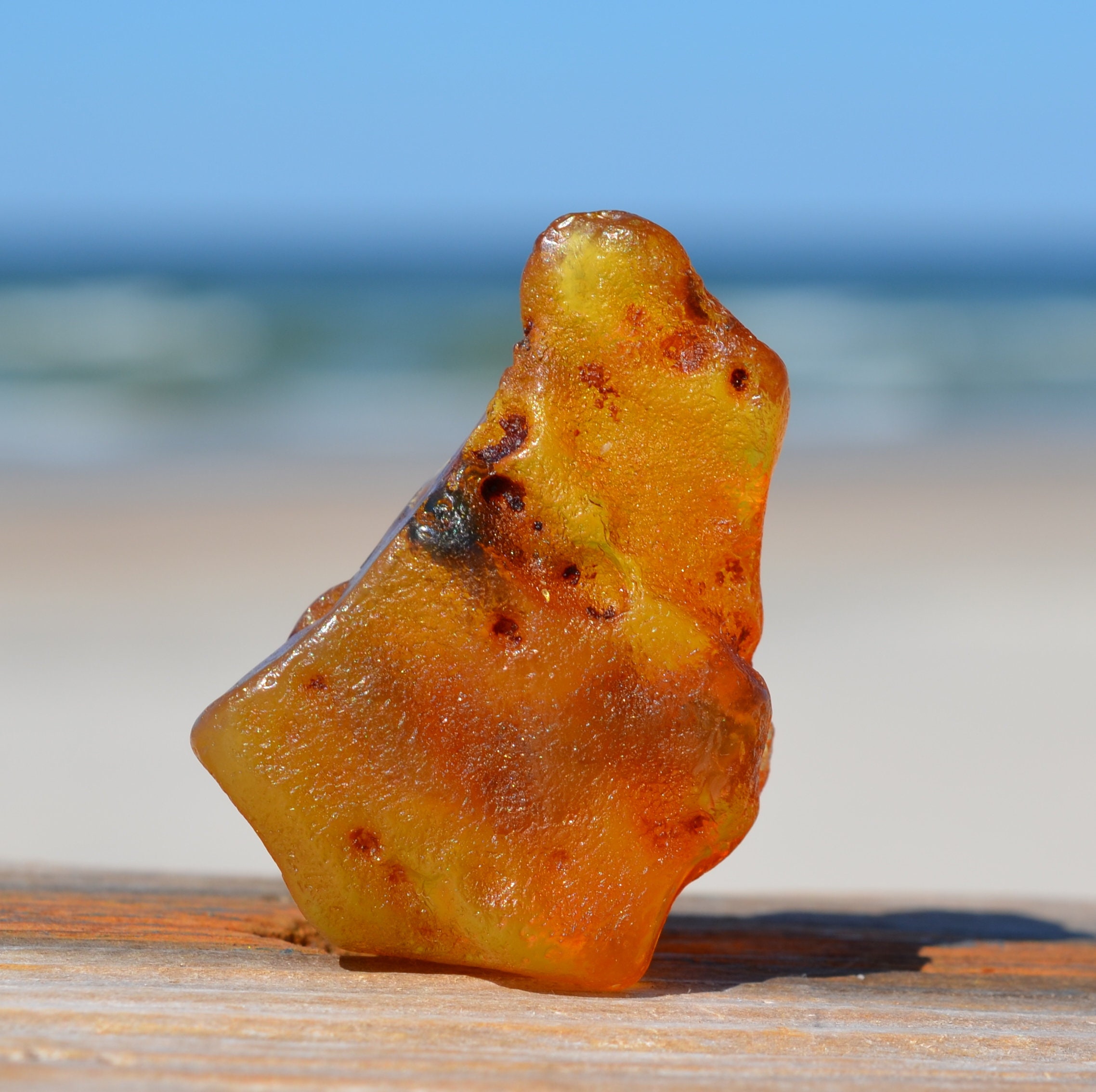 Raw amber stone genuine Baltic amber nugget cognac clear | Etsy