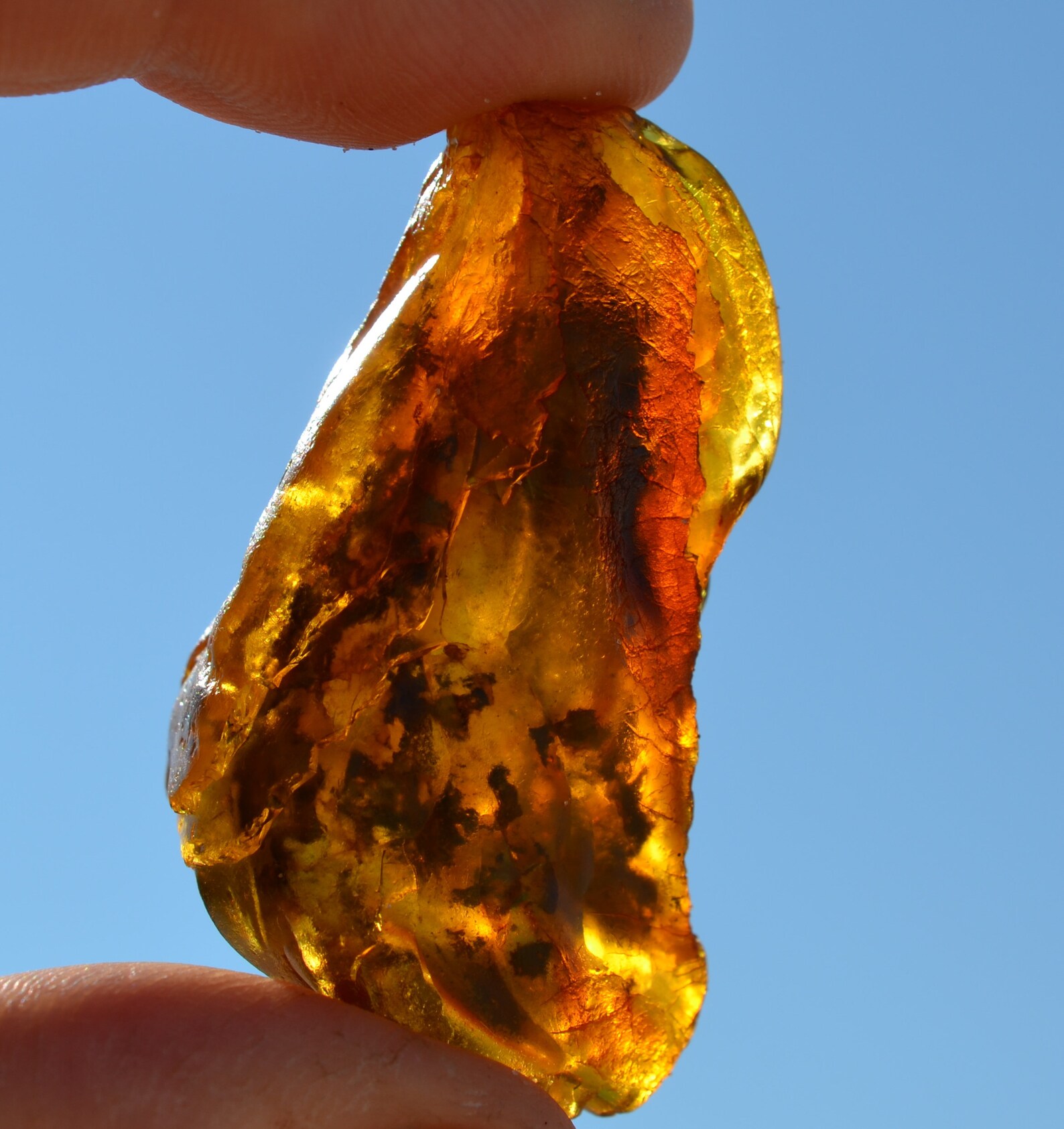 Raw Amber Stone Genuine Baltic Amber Nugget Cognac Clear - Etsy