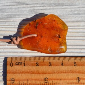 Large Raw Amber Amulet Baltic Amber Jewelry Unpolished Amber - Etsy