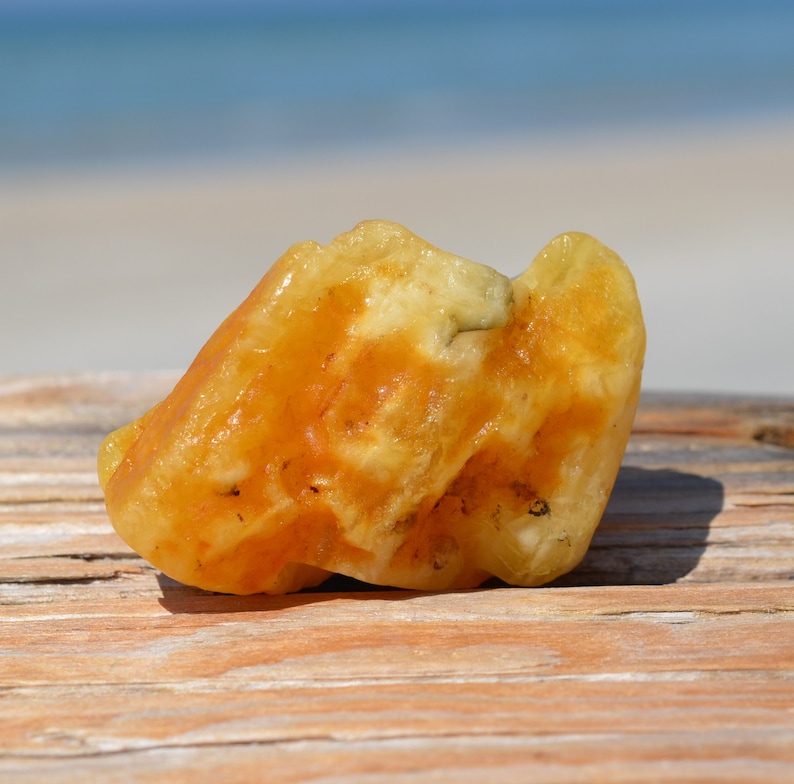 Raw Amber Stone From Baltic Sea Untreated White Amber Nugget - Etsy