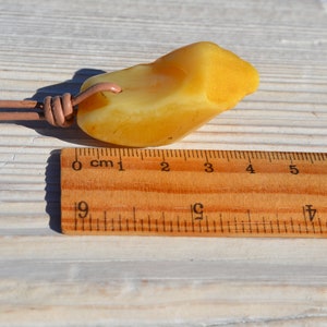 Honey/ White Amber Pendant, Large Natural Baltic Amber Stone, Raw Amber ...