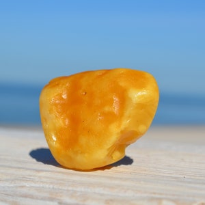 Large Raw Baltic Amber Stone, Untreated/ Unpolished Rough Amber Piece ...