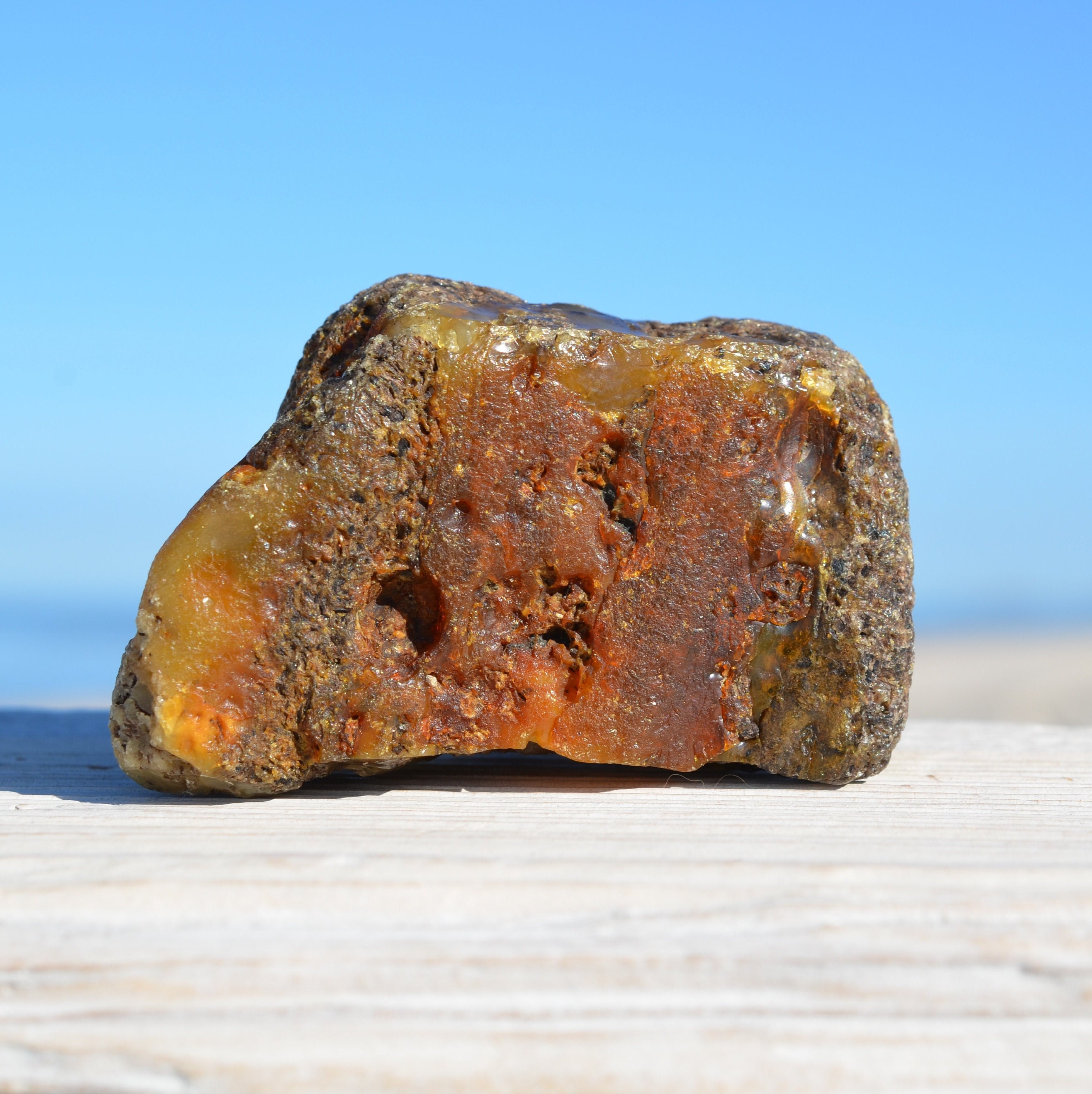 Large Baltic Amber Stone, Raw Amber, 72.83 Grams, Lithuanian Amber ...
