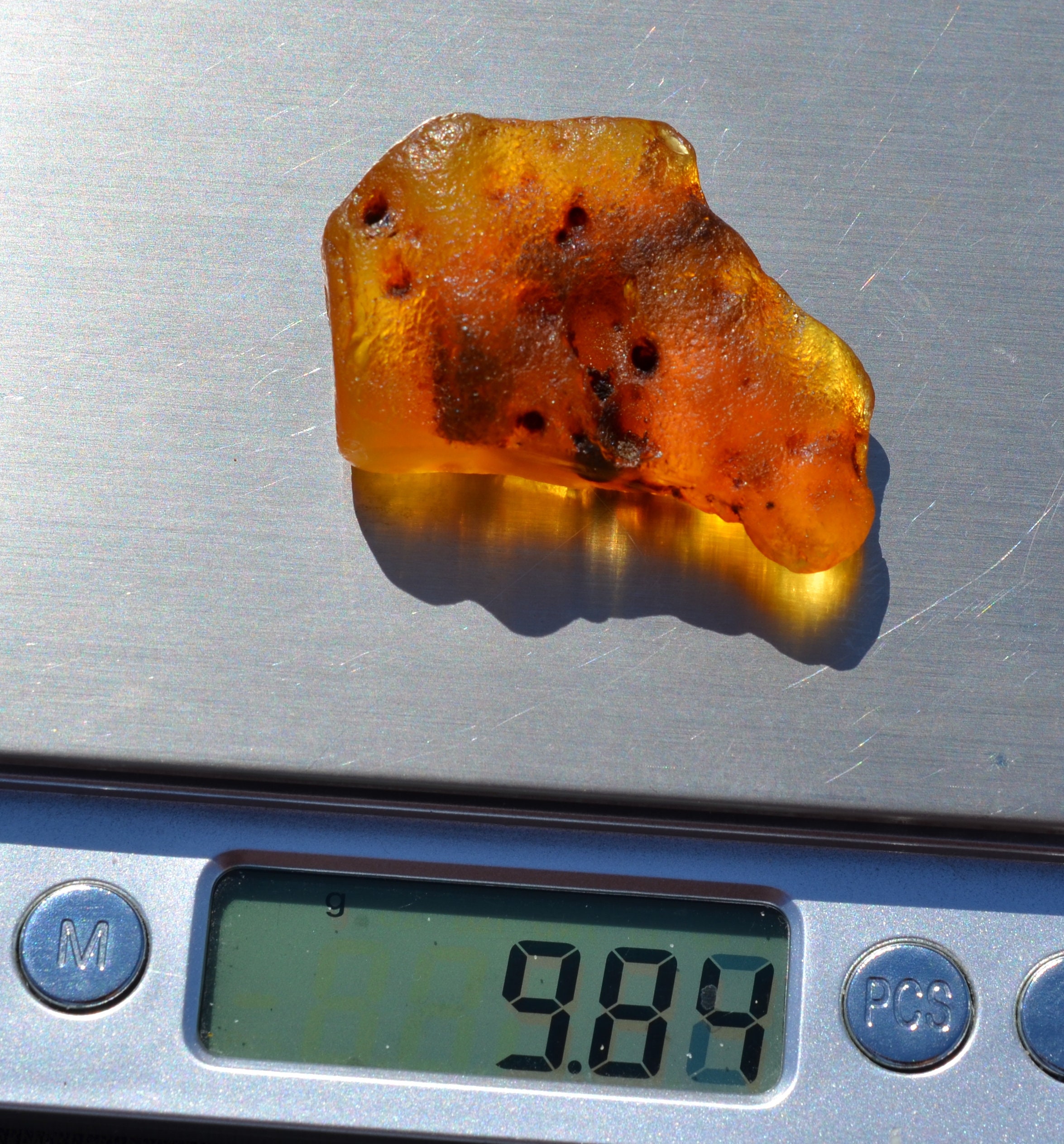 Raw amber stone genuine Baltic amber nugget cognac clear | Etsy