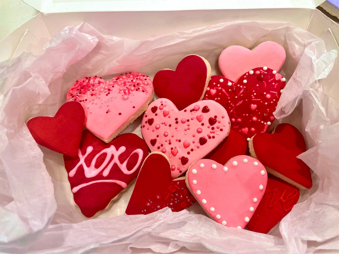 Heart Love Kosher Parve Sugar Cookies Box Gift for Boyfriend Gift for ...