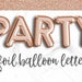 Rose Gold Foil Balloon Clipart Clip Art Foil Balloon Numbers Balloon ...