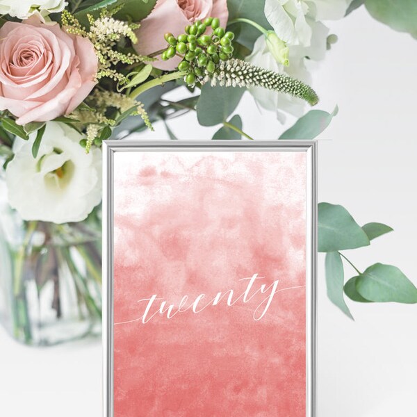 Coral Table Numbers - Etsy