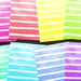 Neon Watercolor Stripes Digital Paper - Bright Colors Watercolor Clip ...